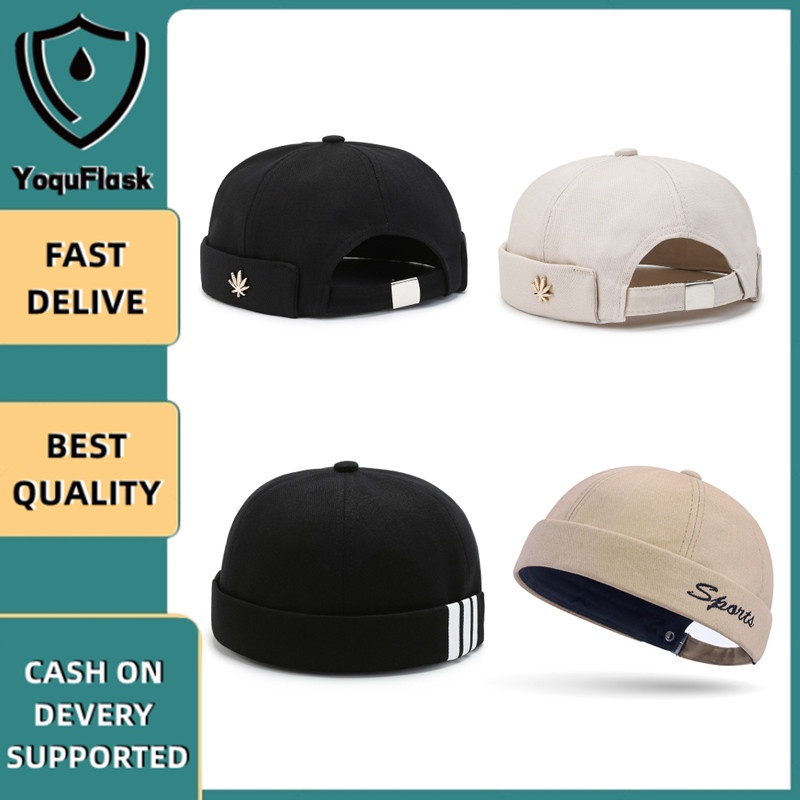 Beanie Beauty Retro Mens Brimless Hats Skullcap Beanie Sailor Cap ...