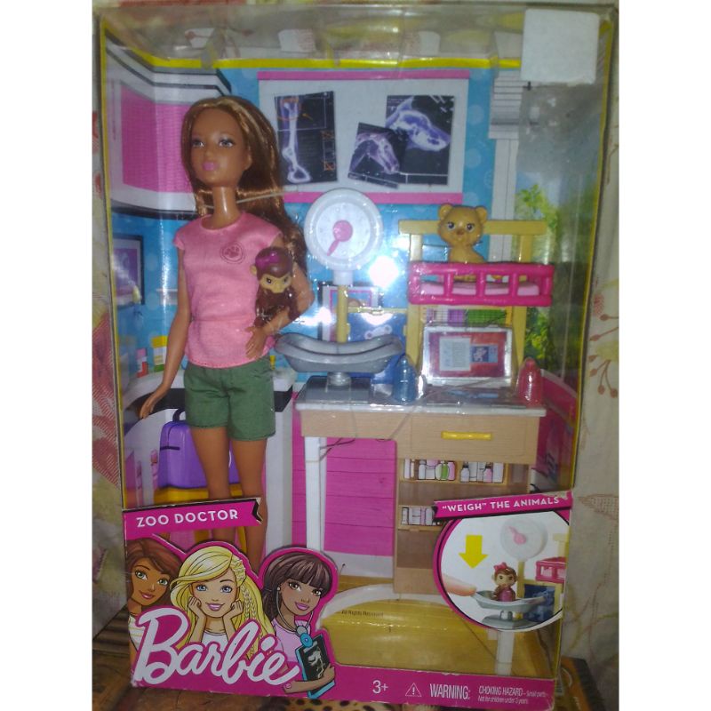 Barbie Career Doll Lea Kayla Asian Zoo Doctor (NRFB) | Shopee Philippines