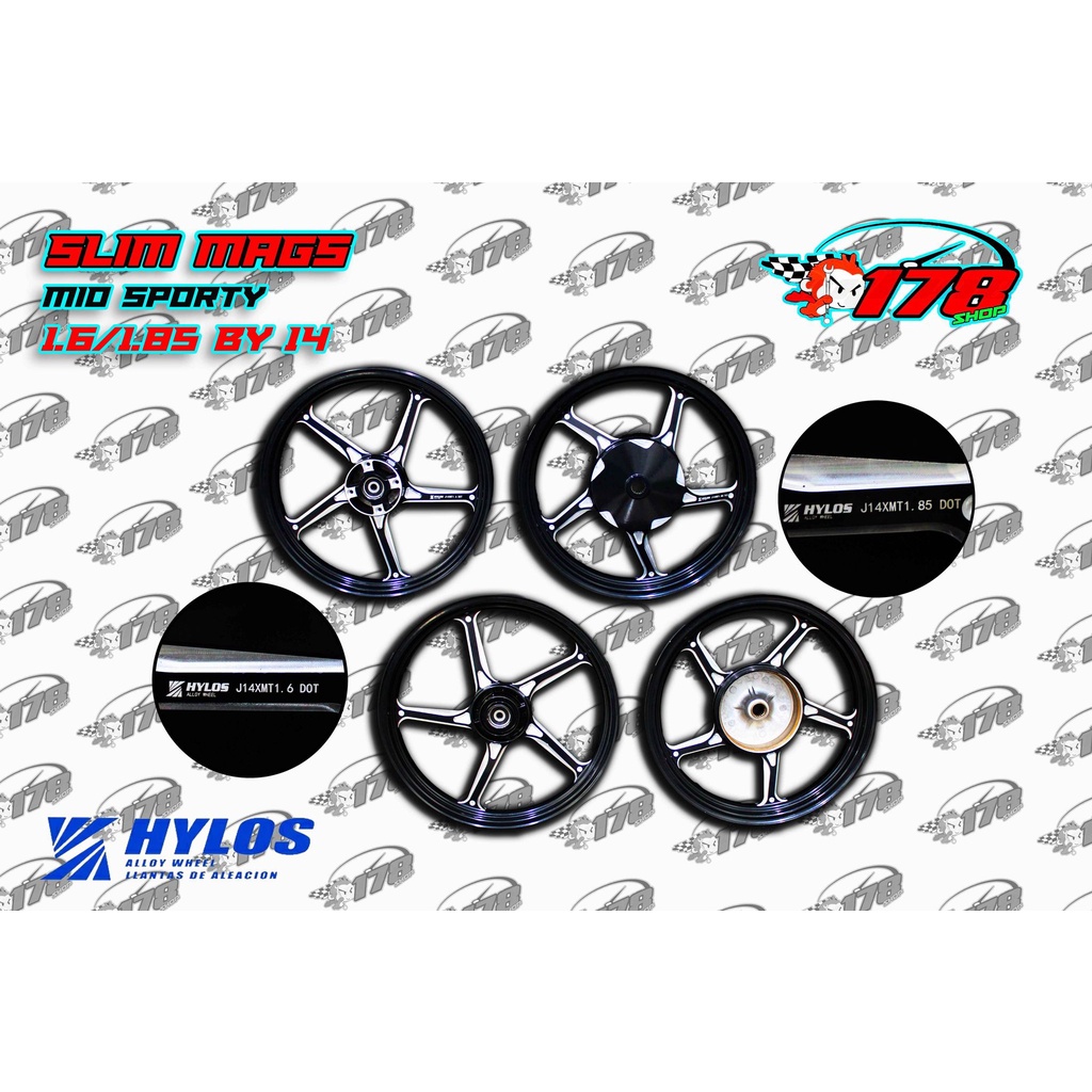 Hylos alloy mags mio sporty 14" w/bearing | Shopee Philippines