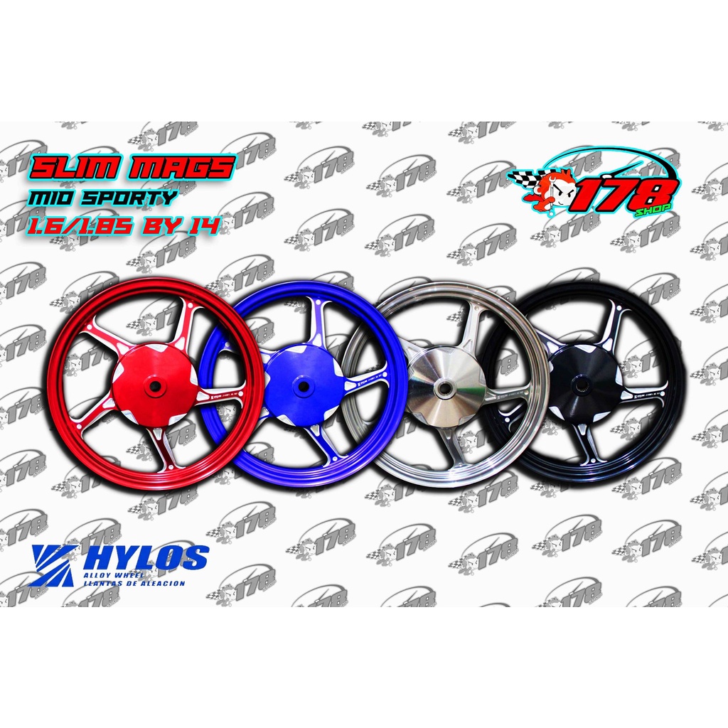 Hylos alloy mags mio sporty 14" w/bearing | Shopee Philippines