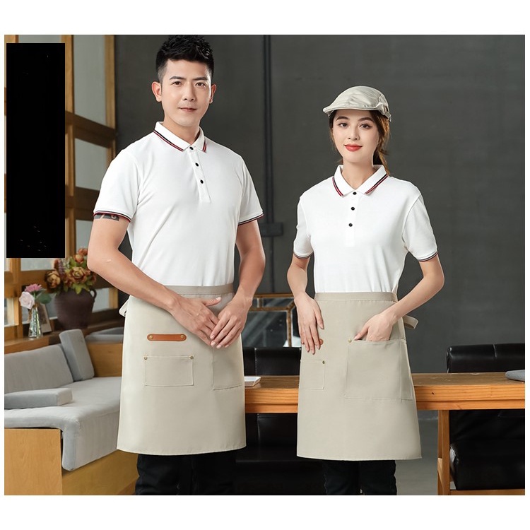 Half -body apron, canvas waterproof oil -proof catering special work ...