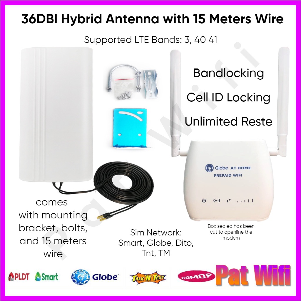 Zlt S10g Modem Openline witrh 36 Dbi Hybrid Antenna with 15 Meters ...