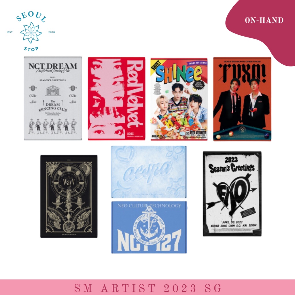 2023 SM ARTIST SEASON’S GREETINGS SG RED VELVET EXO NCT 127 DREAM TVXQ SHINEE AESPA WAYV ONHAND ...