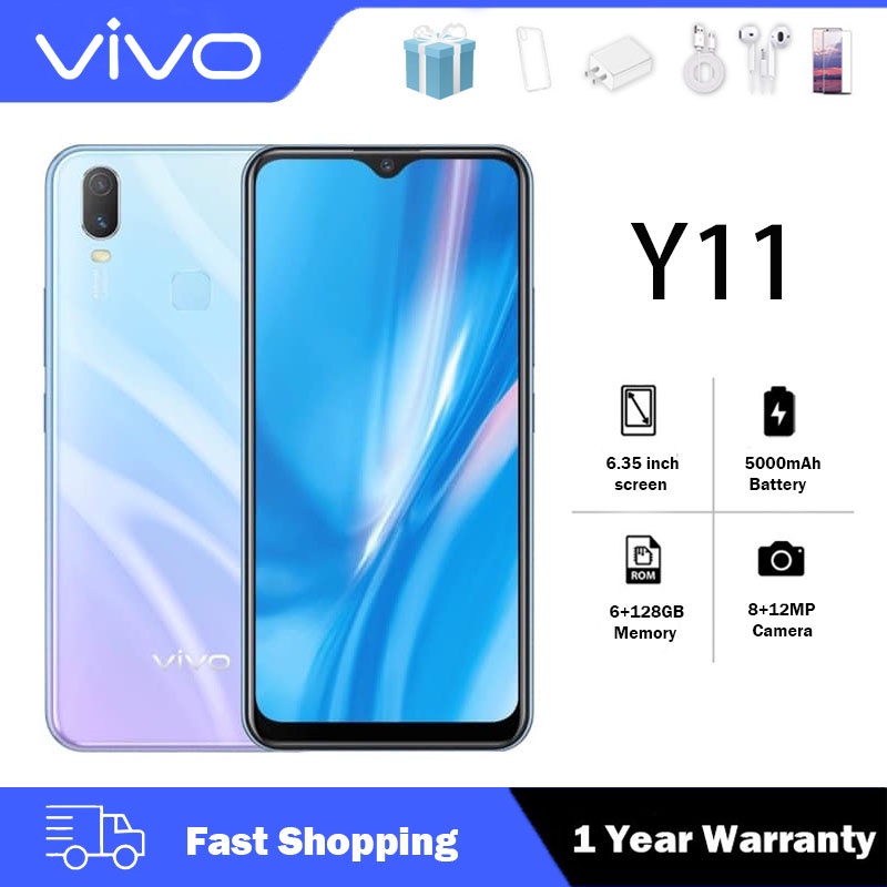 Vivo Y11 Smartphone 6gb+128gb Phone 6.35 Inch Screen 5000mah Battery ...