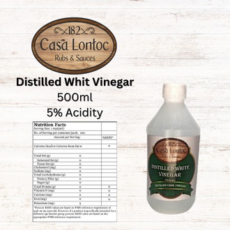 Casa Lontoc Distilled White Vinegar 500ml 5% Acidity | Shopee Philippines