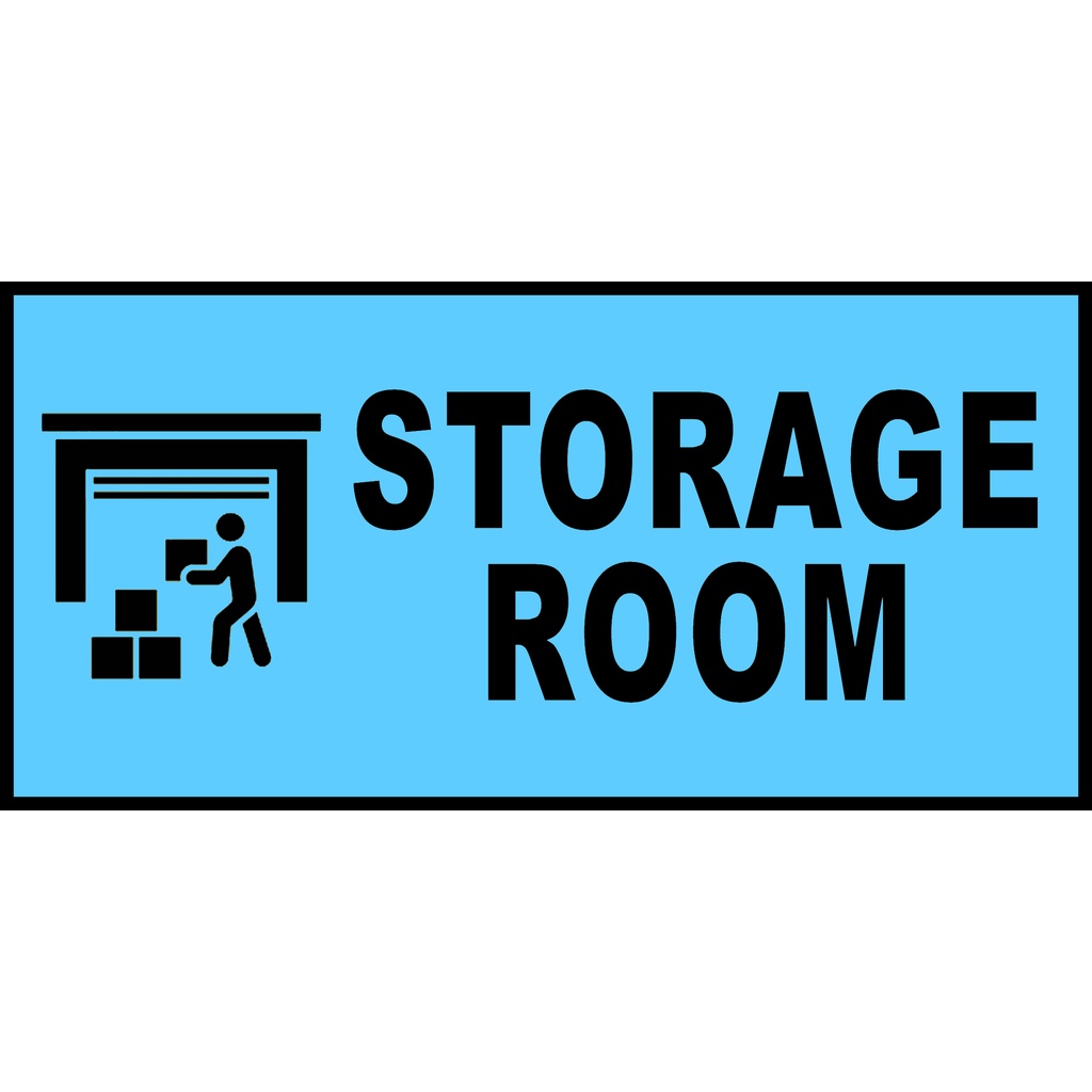 STORAGE ROOM 3 COLORS SIGN PVC TYPE | Shopee Philippines