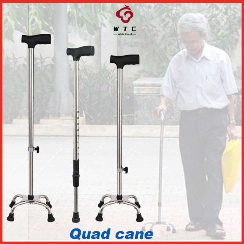 【COD】Quad Cane for Adult Heavy Duty Tungkod Quad cane Stainless steel ...