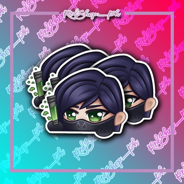 Valorant chibi viper sticker design Vinyl sticker (1pcs) | Shopee ...