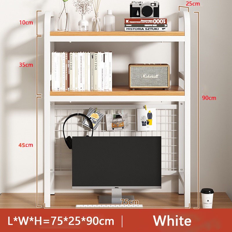 Spot/Book Rack Organizer Desk Organizer Rack Computer Desk 2 Layer ...