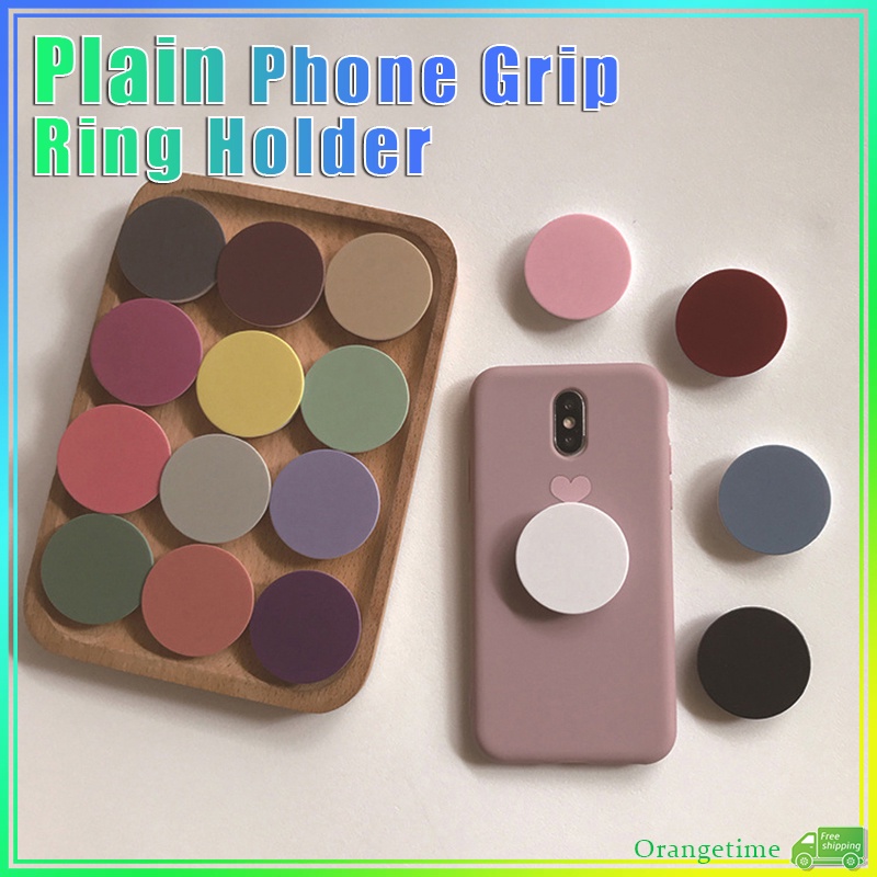 【1-3 Days Delivery】Plain Color Griptok Phone Ring Holder Stand Phone ...