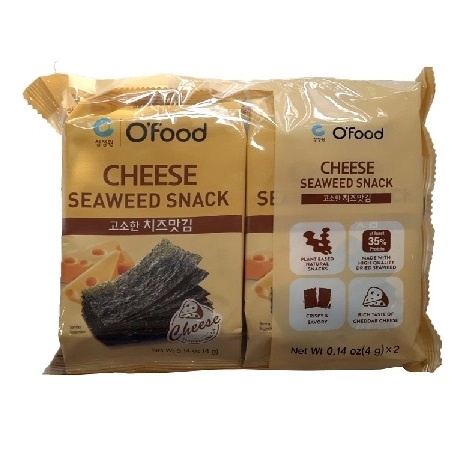 OFOOD SEAWEED SNACK CHEESE 4G X2/X9 PACKS | Shopee Philippines