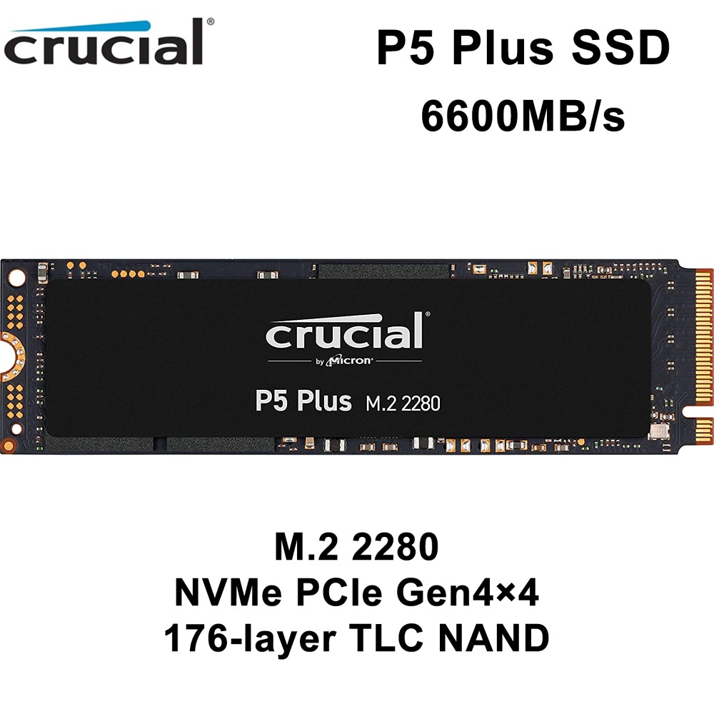 Crucial P5 Plus 500GB 1TB 2TB PCIe 4.0 3D NAND NVMe M.2 Gaming SSD Up ...