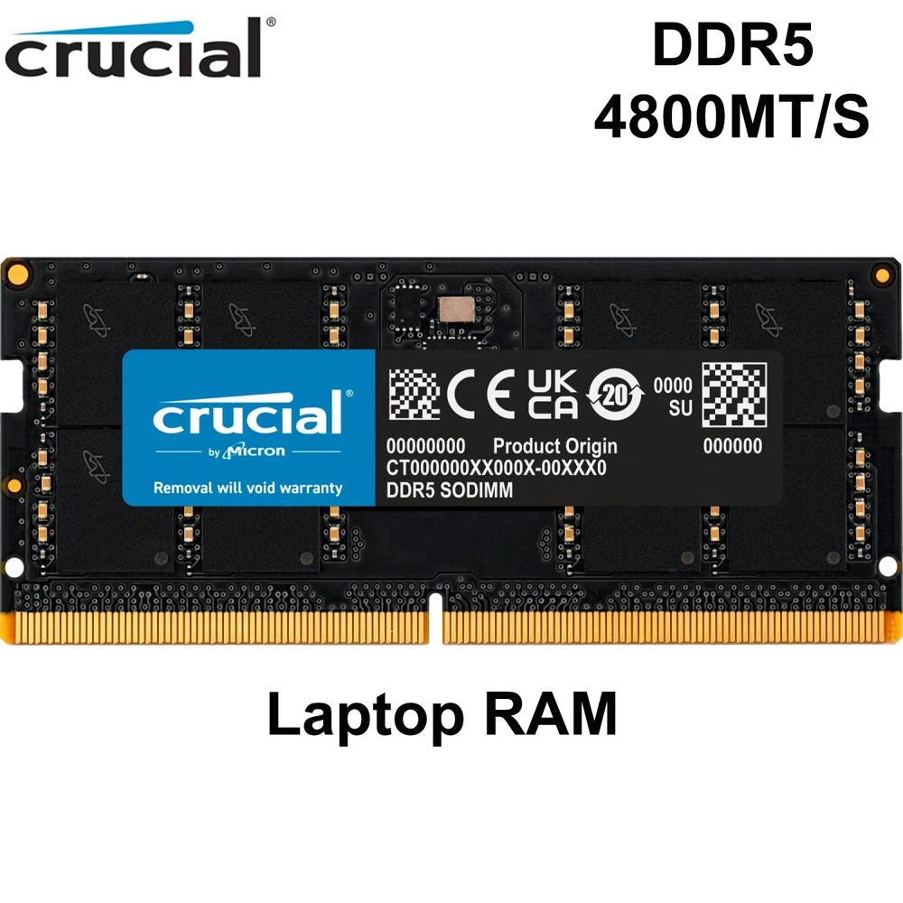 Crucial RAM DDR5 4800MHz 5600MHz16GB 32GB CL40 Laptop Memory Original ...