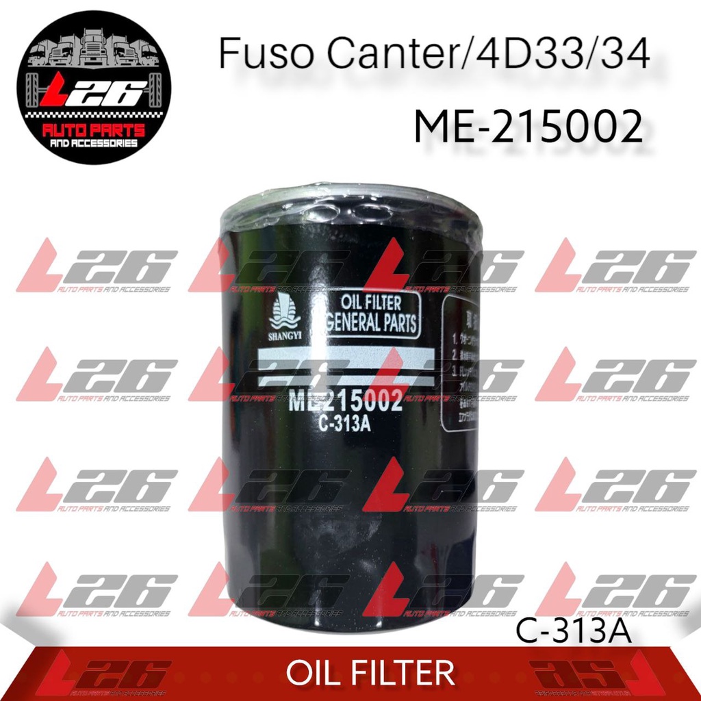 Mitsubishi Fuso Canter 4D33 4D34 OIL FILTER ME-215002 C-313A | Shopee ...