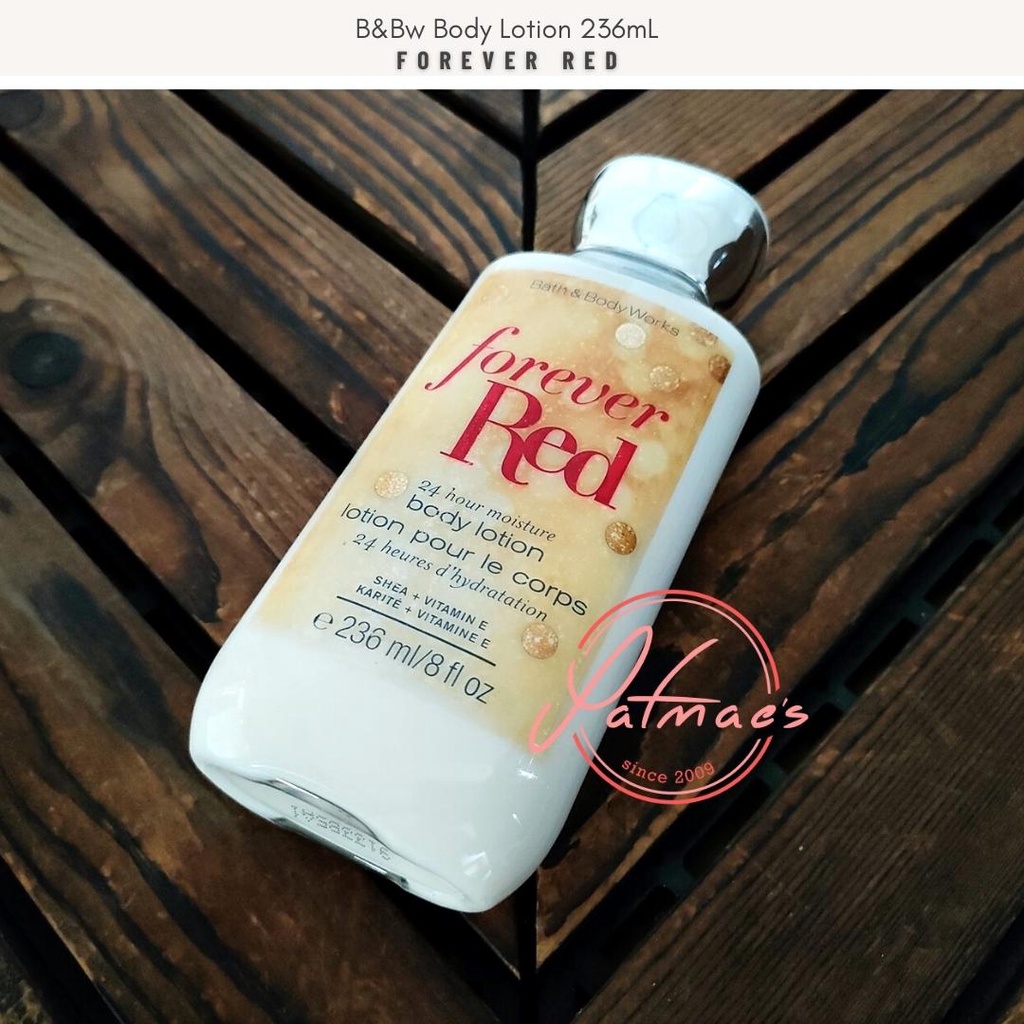Bath and Body Works Body Lotion Forever Red 236mL | Shopee Philippines