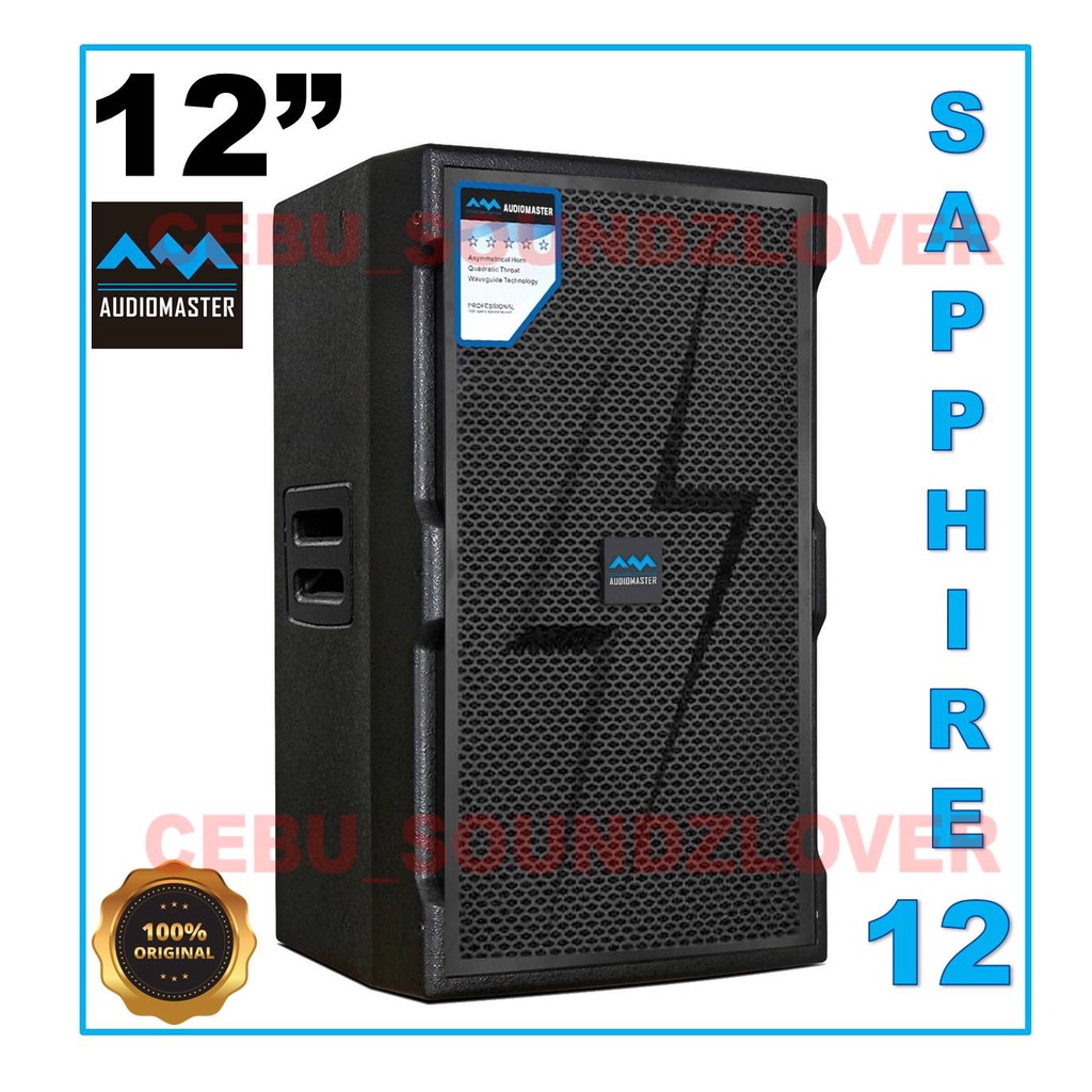 Audiomaster Sapphire 12 Professional Passive Speaker 1200W MAX 2 way 12 ...