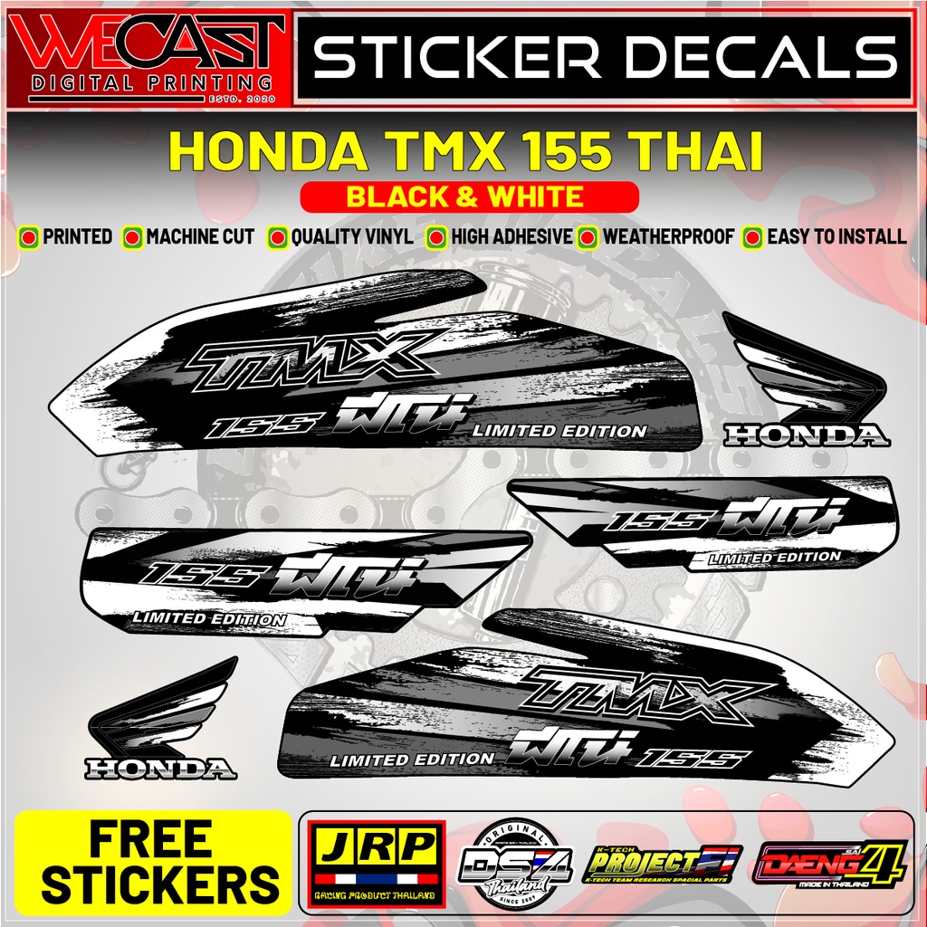 EC BIKE DECALS HONDA TMX 155 THAI MOTORCYCLE DECALS WITH FREE STICKERS ...