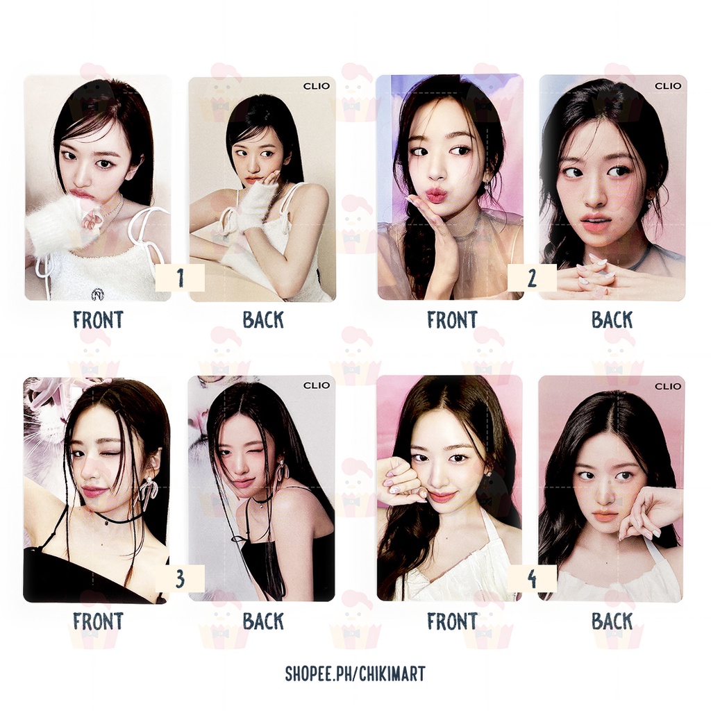 IVE Yujin CLIO Round 2 R2 Official Back-to-Back Photocard | Shopee ...