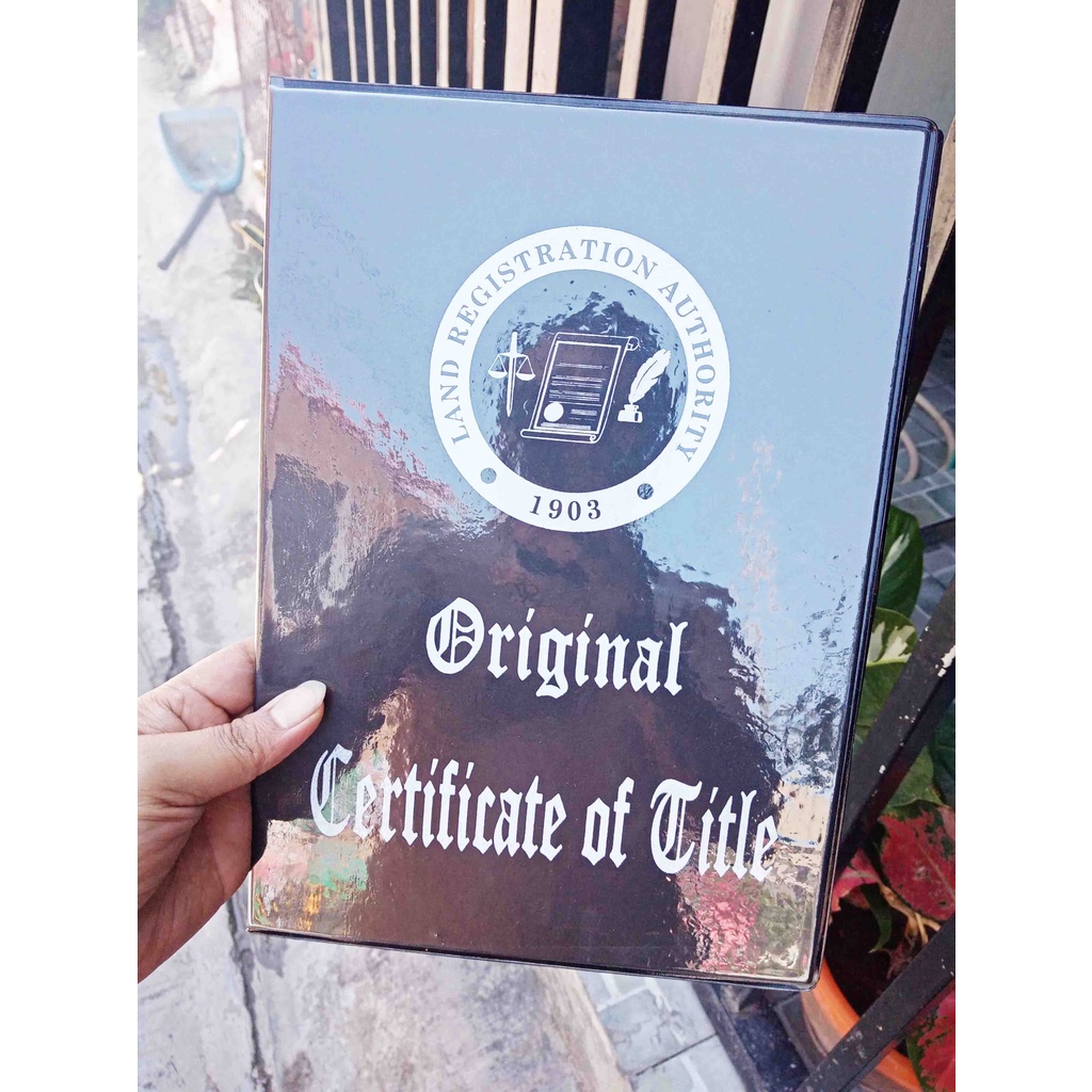 A4 size/Land Title holder/Land certificate holder/transfer title holder ...
