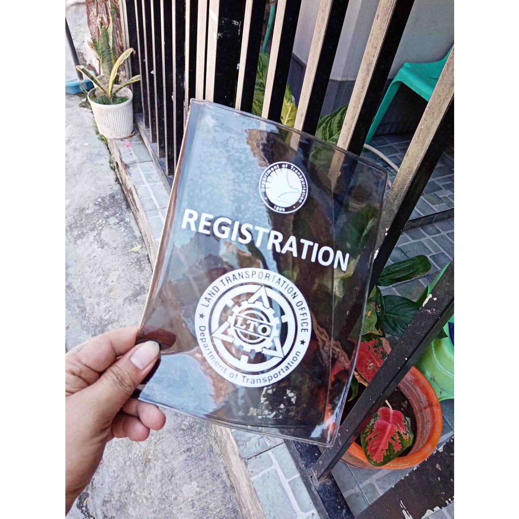 OR CR HOLDER/pure plastic/6X8 INCHES/CERTIFICATE OF REGISTRATION HOLDER ...