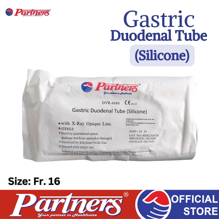 Partners Gastric Duodenal Tube FR. 16 (Ngt Silicone) - 1 Piece | Shopee Philippines