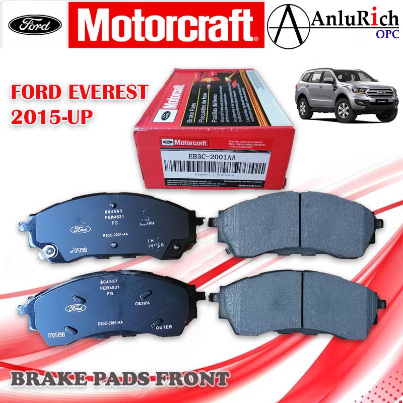 Brake Pad Front Ford Everest 2015-UP Ford Motorcraft Part no: EB3C ...