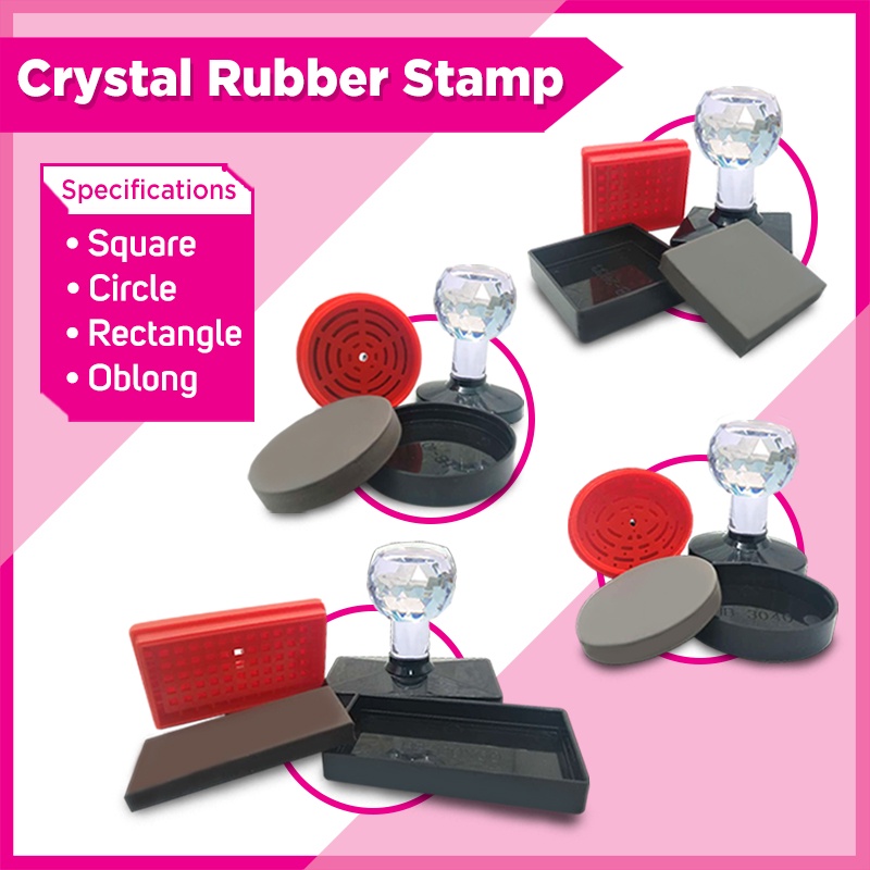 Crystal Rubber Stamp Pad and Case (Consumables Only) Rectangle ...