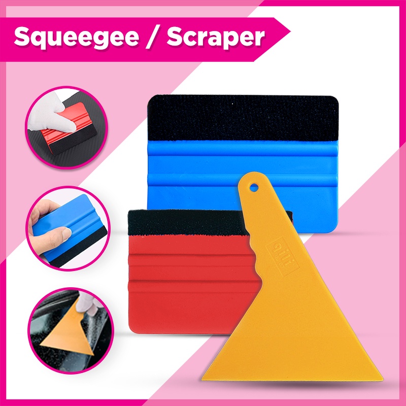 Squeegee for Car Sticker (Red, Yellow and Blue) | Shopee Philippines