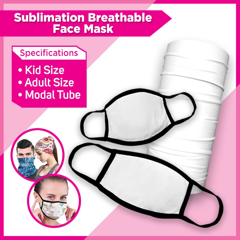 Sublimation Face Breathable Mask / Modal Mask | Shopee Philippines