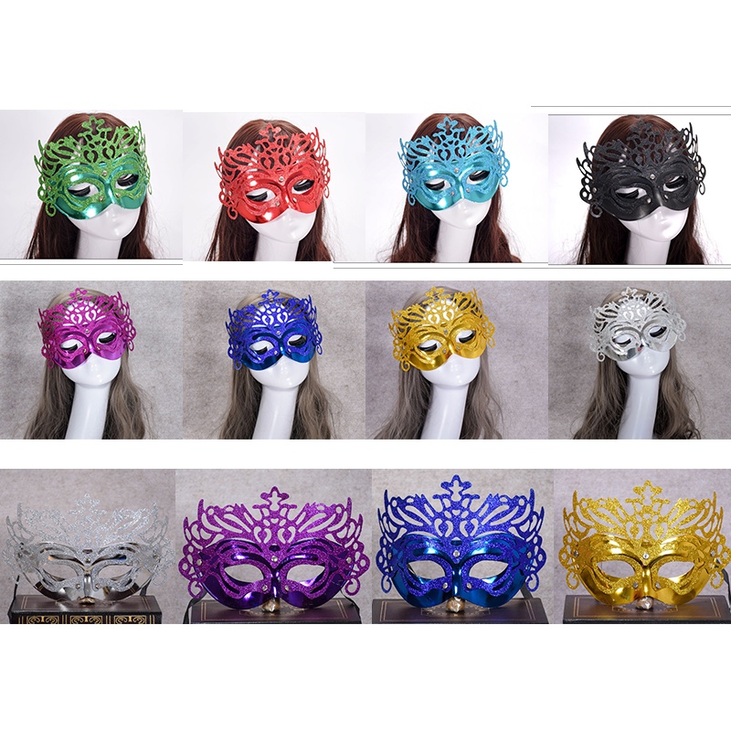 Hollow Crown Gold Powder Mask Party Fancy Dress Ball Show Photography ...