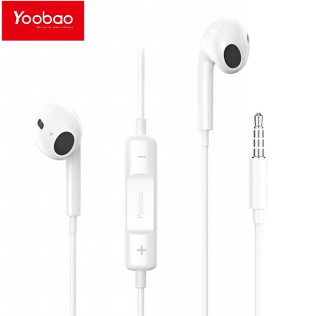 Yoobao L-03 3.5mm 3D Stereo Superior Bass Sound Wired Earphone In-ear ...