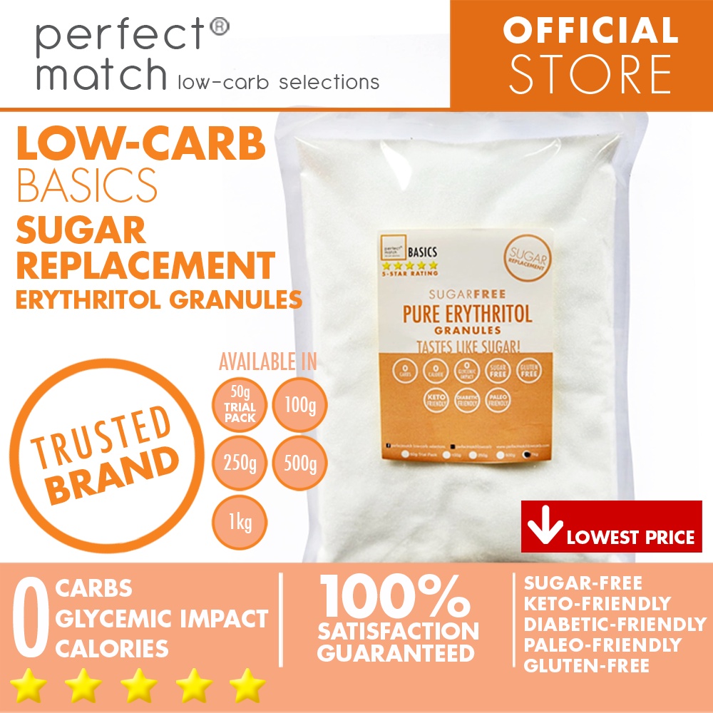 PerfectMatch Low-carb® l Pure Erythritol Granules I Sugar-Free l Keto ...