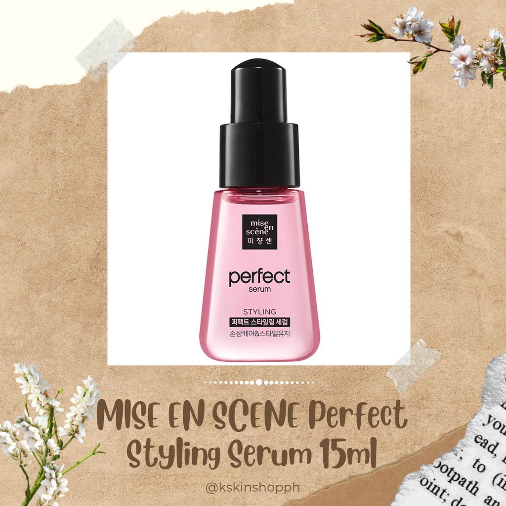 MISE EN SCENE Perfect Styling Serum 15ml | Shopee Philippines