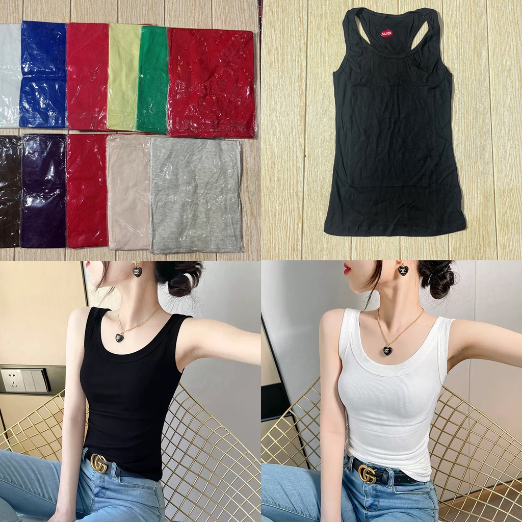 Women's Strap Spaghetti Sando Cotton Tanks Tops Sexy Tops Free Size ...