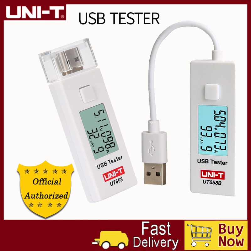 UNI-T UT658/UT658B USB tester; mobile phone/laptop/mobile power/voltage ...