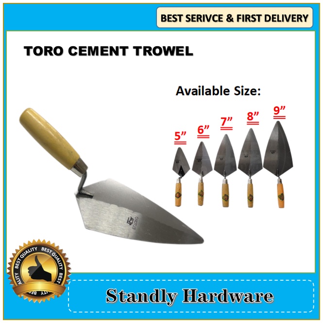 TORO CEMENT TROWEL(5"-9") | Shopee Philippines
