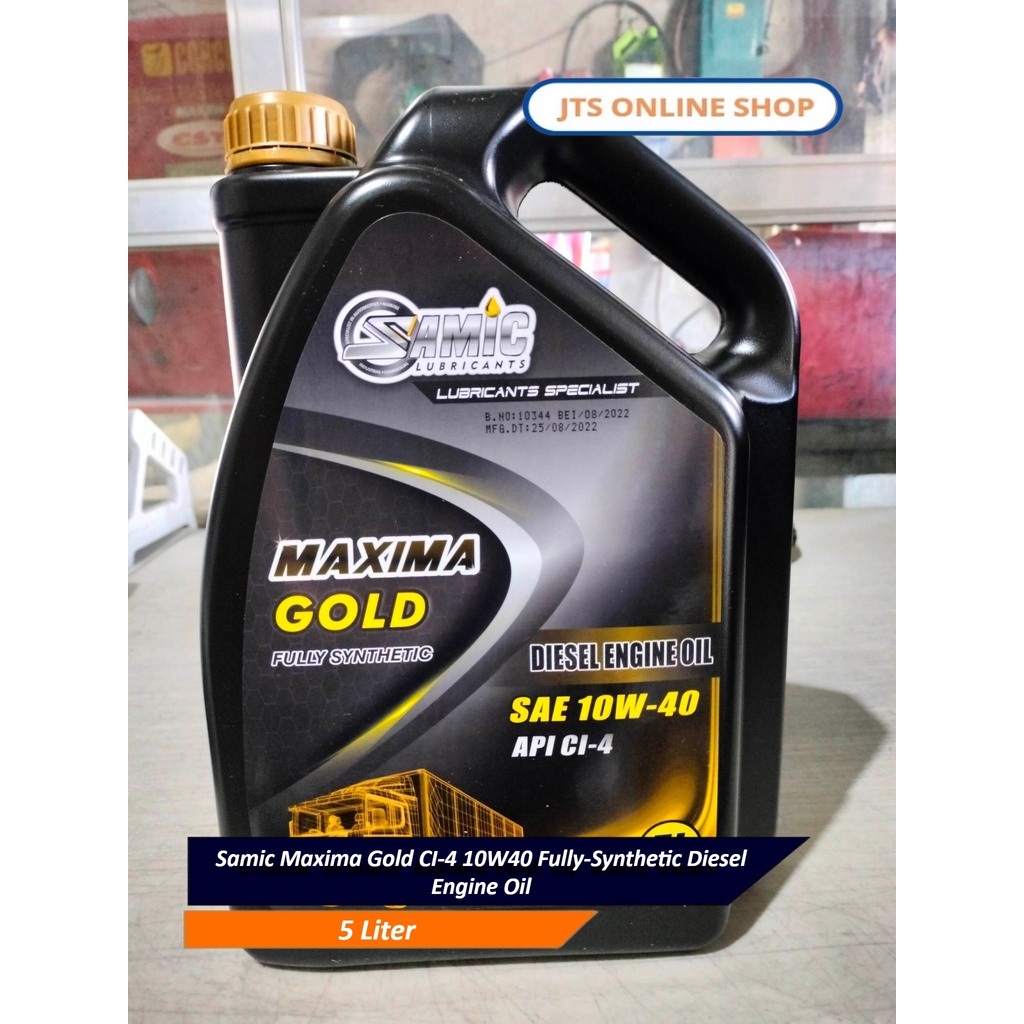 Samic Maxima Gold CI-4 10W40 Fully-Synthetic Diesel Engine Oil | Shopee ...