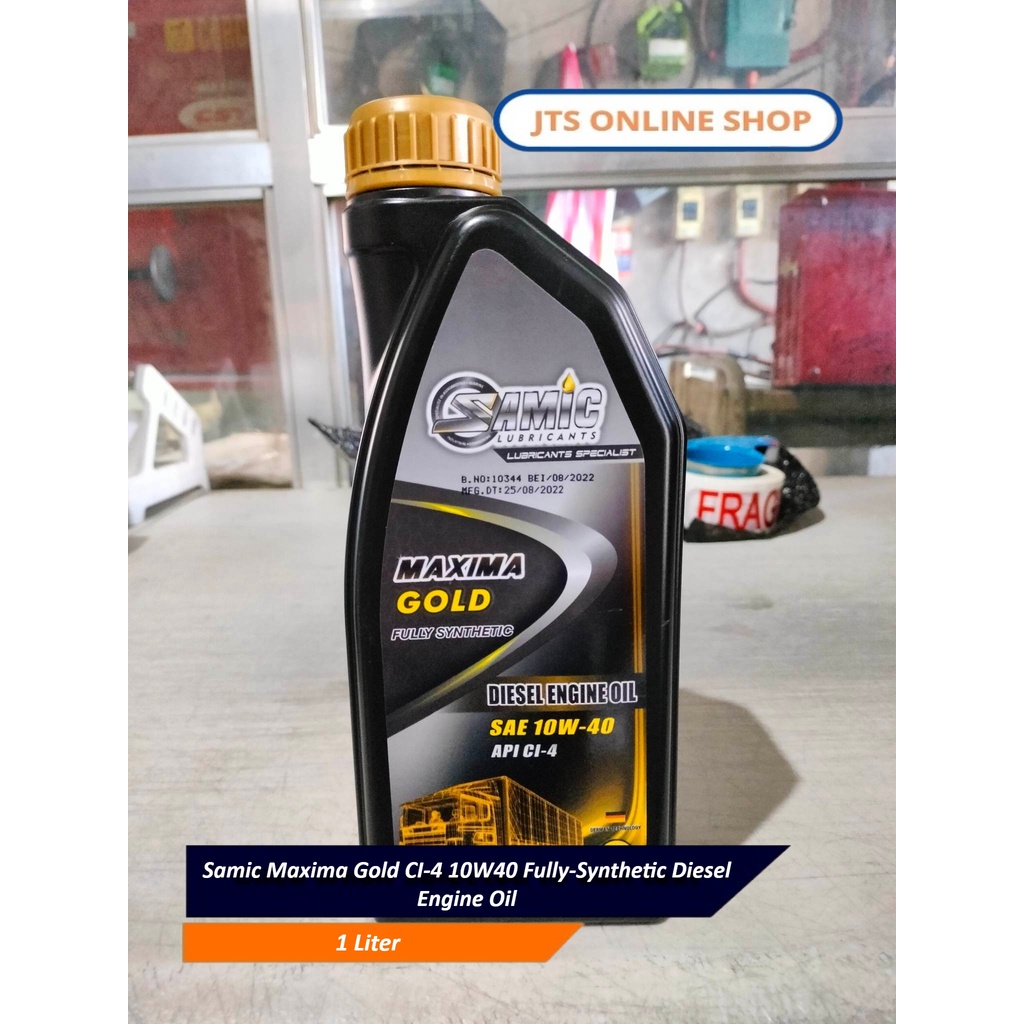 Samic Maxima Gold CI-4 10W40 Fully-Synthetic Diesel Engine Oil | Shopee ...