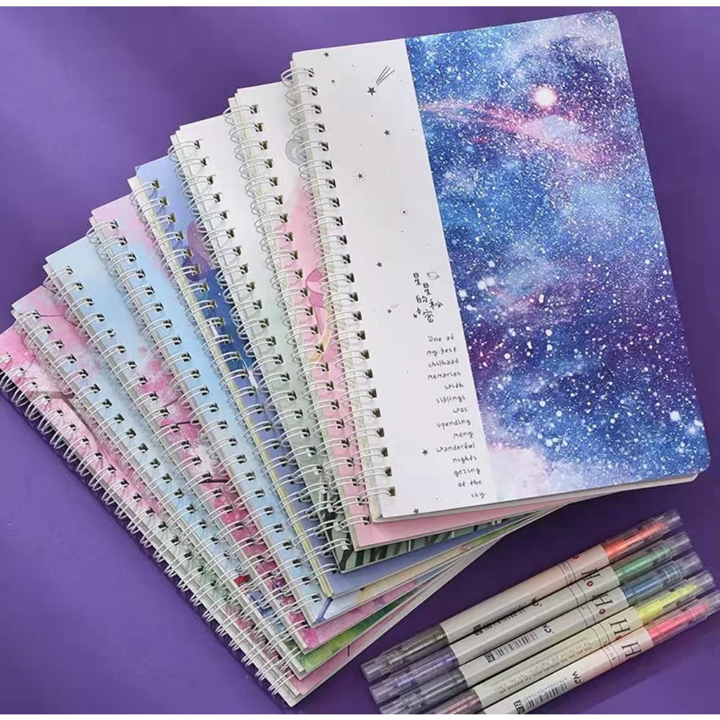 YUTU 1 pcs 60 Sheets A5 Coil Book Student Portable Simple Horizontal ...