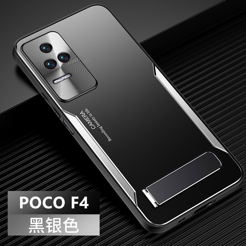 POCO F4 Case For POCO F4【Matte aluminum alloy+TPU+PC shockproof phone ...