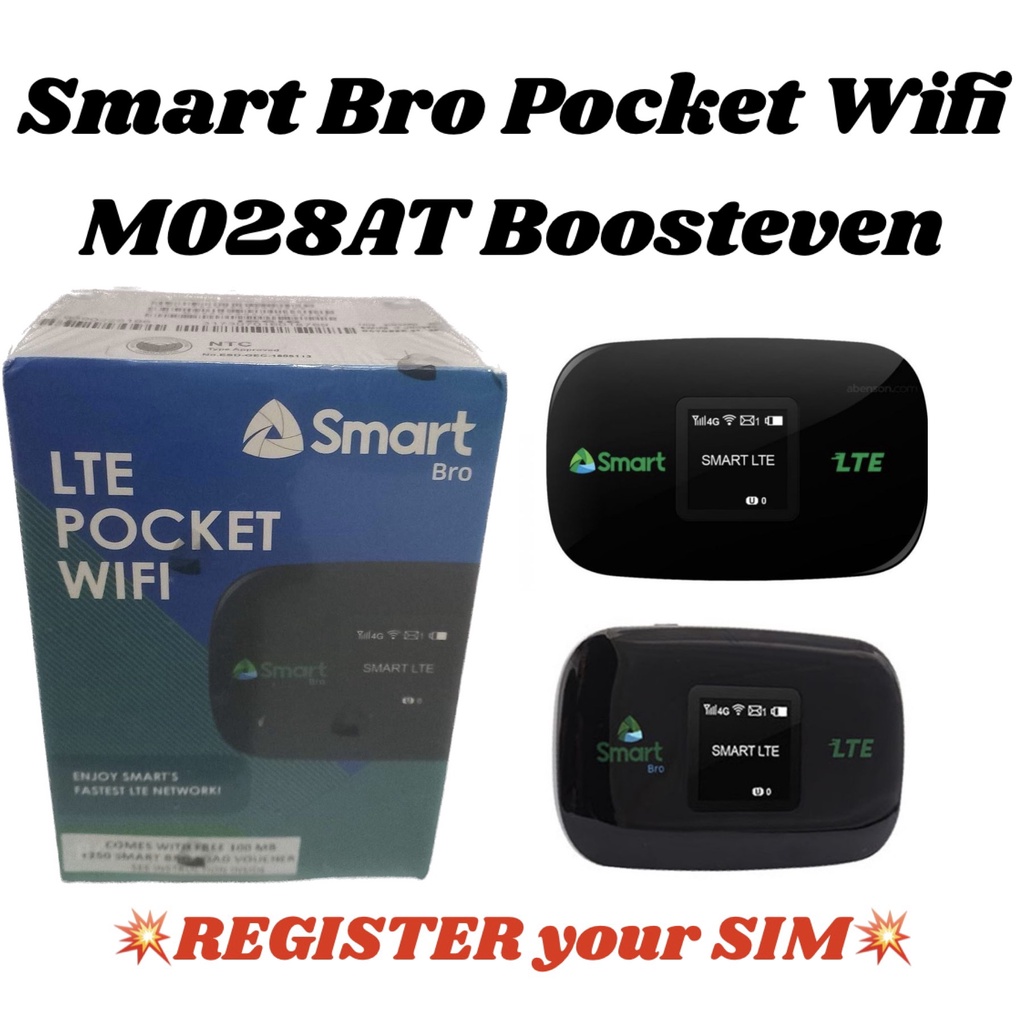 SMART Bro Pocket Wifi Boosteven M028AT | Shopee Philippines