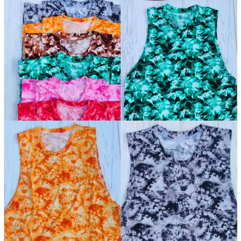 Tie Dye Muscle Tees Unisex - Good Quality - Yes to Choosing | Shopee ...