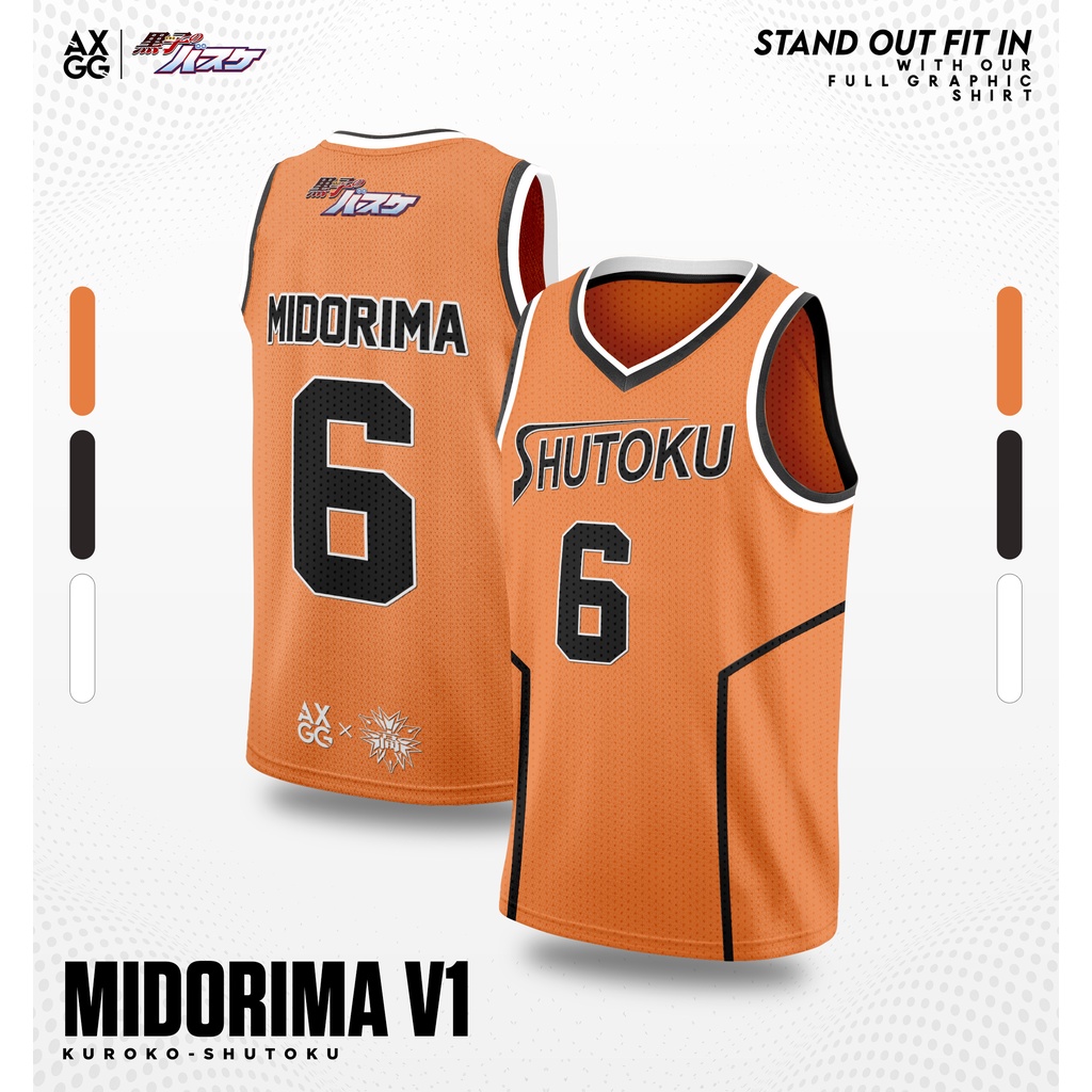 AXGG " Kuroko No Basket - Midorima " Anime Basketball Jersey | Shopee ...