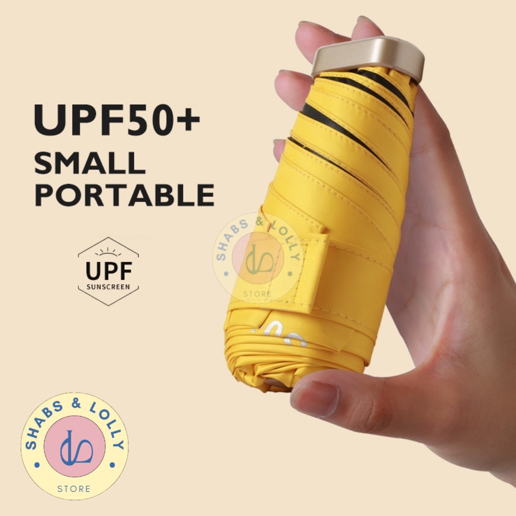 Ultra Light Mini Umbrella | Small Pocket Flat Compact, Dual Use, UV, 5 ...