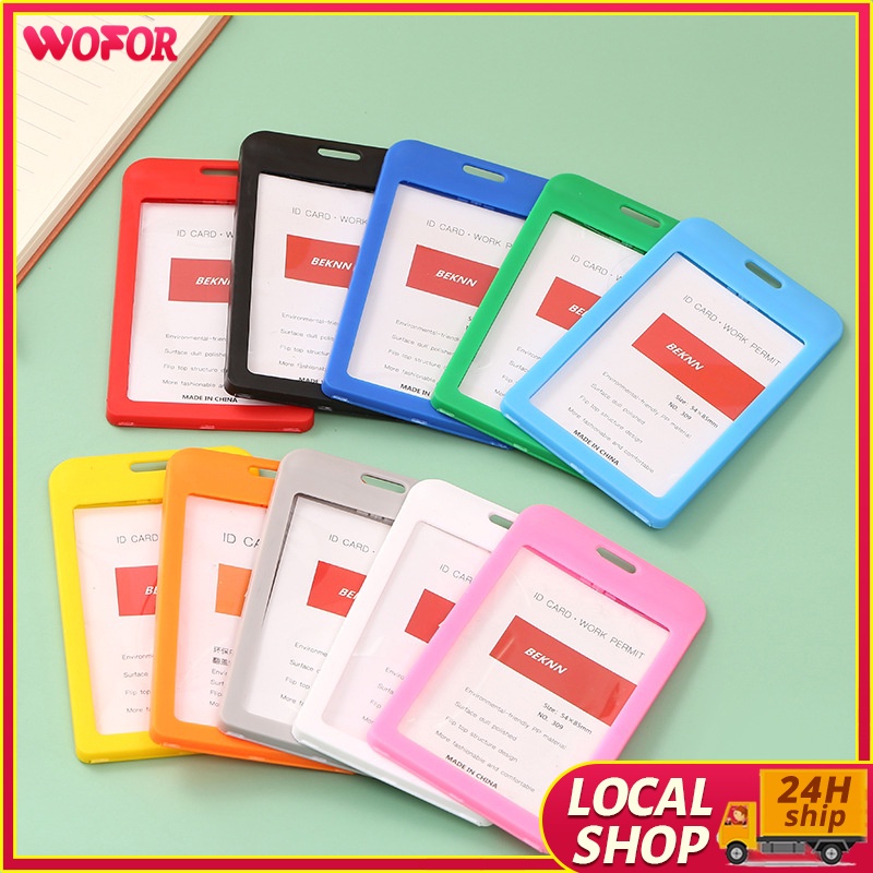 Work Id Card Set With Hanging Rope Student Id Badge Card Double-Sided ...