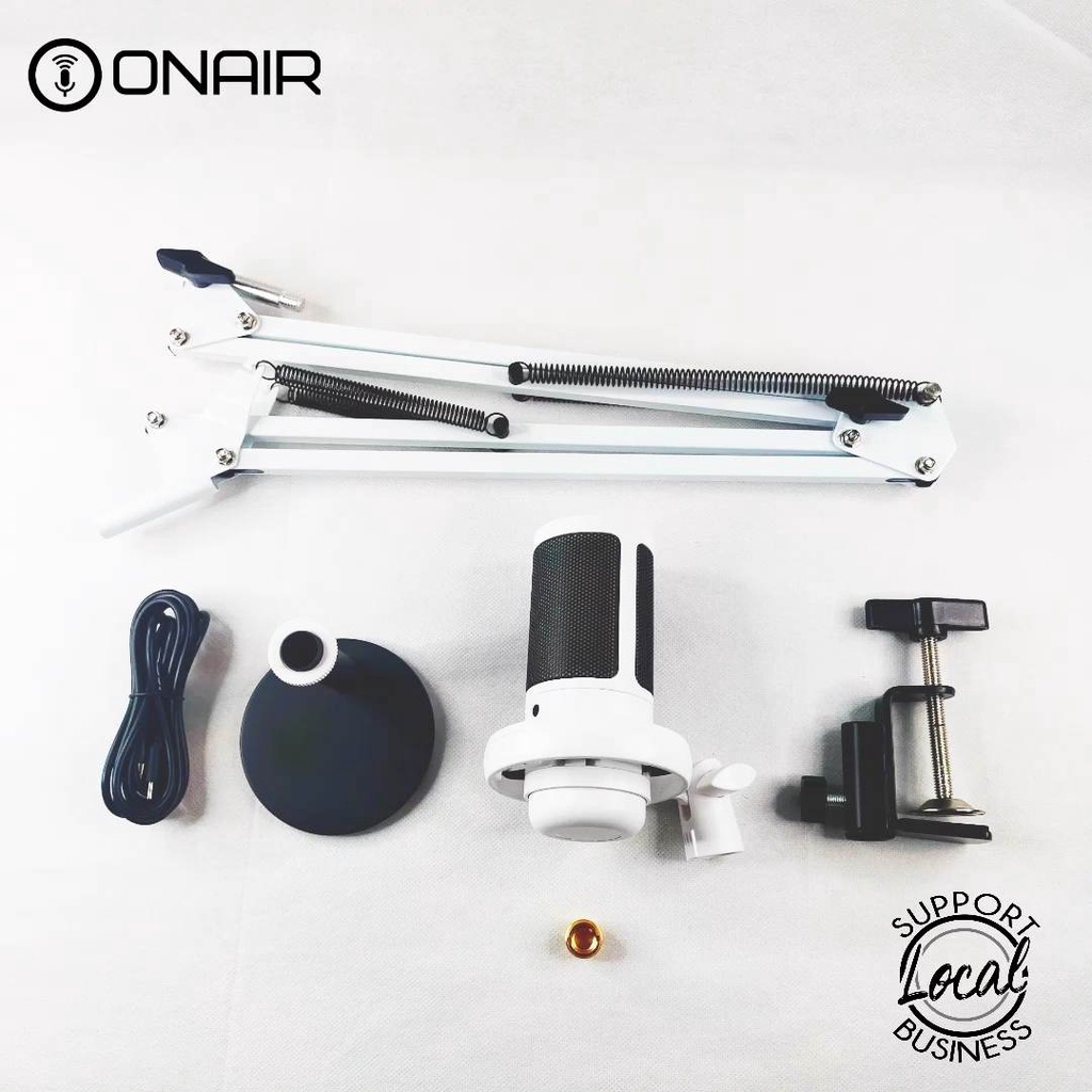 ONAIR ME6S RGB MIC With Boom Kit Gaming Condenser Microphone 24bit ...