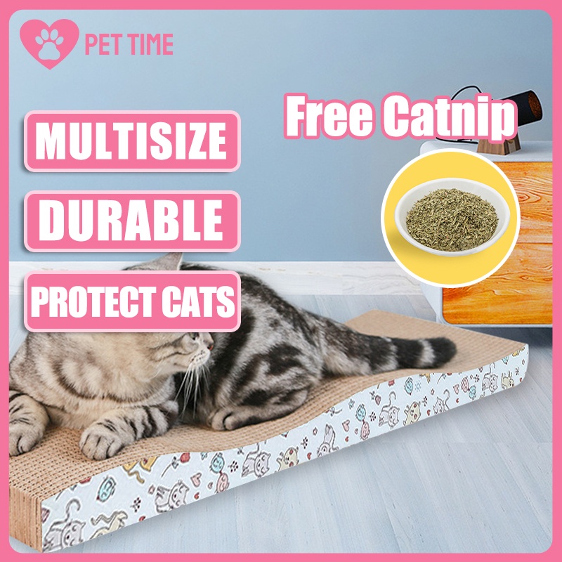 【Free Catnip】Cat scratch board kitten Scratching Cardboard High-density ...