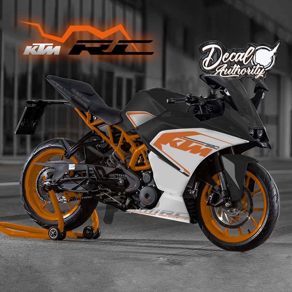 KTM RC 390/200 Stock Graphics Kit-Laminated/UV proof/ Water Proof ...