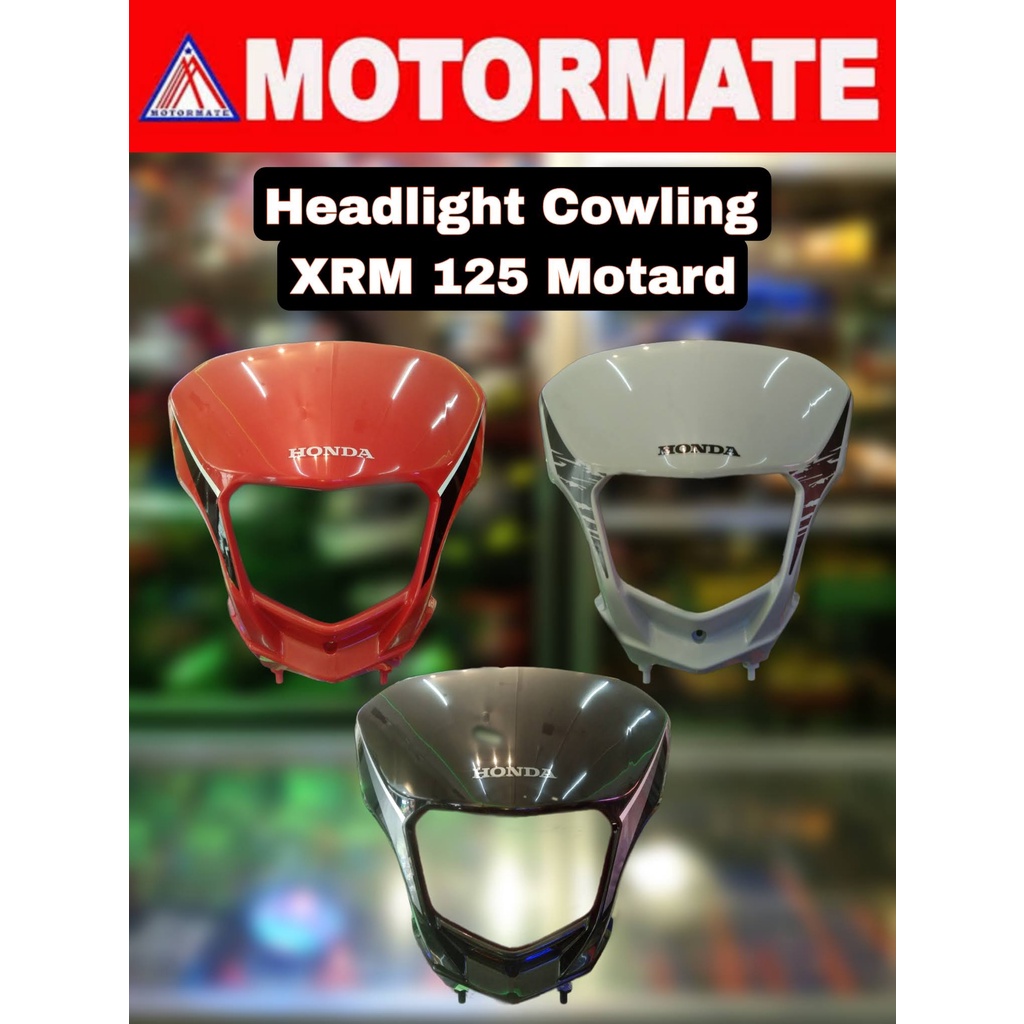 HONDA ORIGINAL Headlight Cowling XRM 125 motard red/white/black 61320 ...
