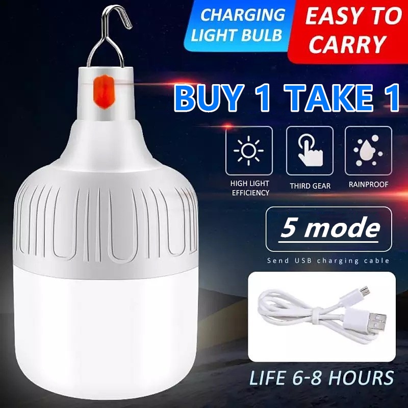 5 Model Rechargeable USB LED bulb light Emergency lamp energy charge ...